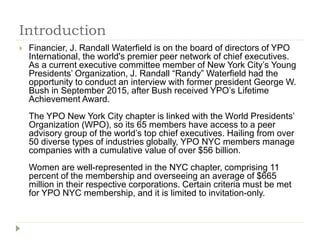 The Young Presidents’ Organization NYC Chapter | PPTX