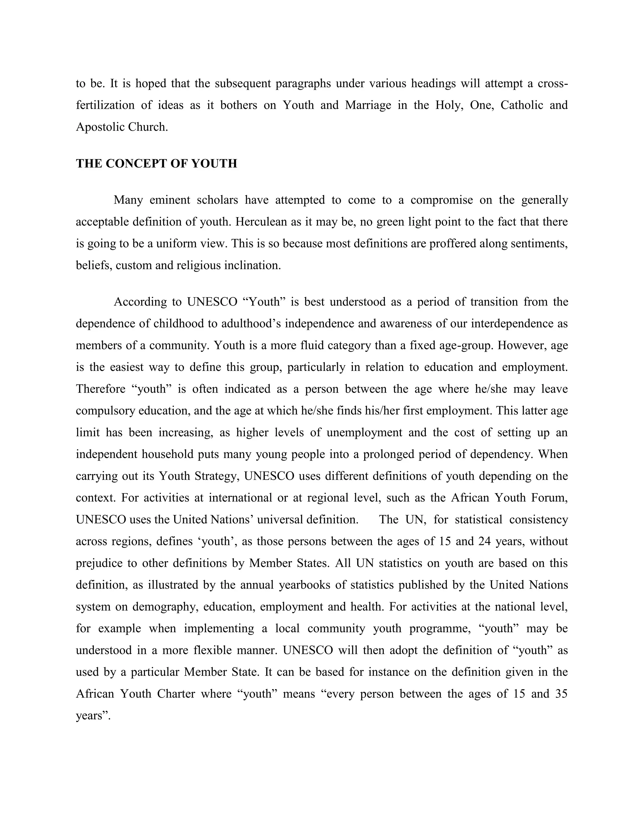 The youth and marriage in the church pdf | PDF