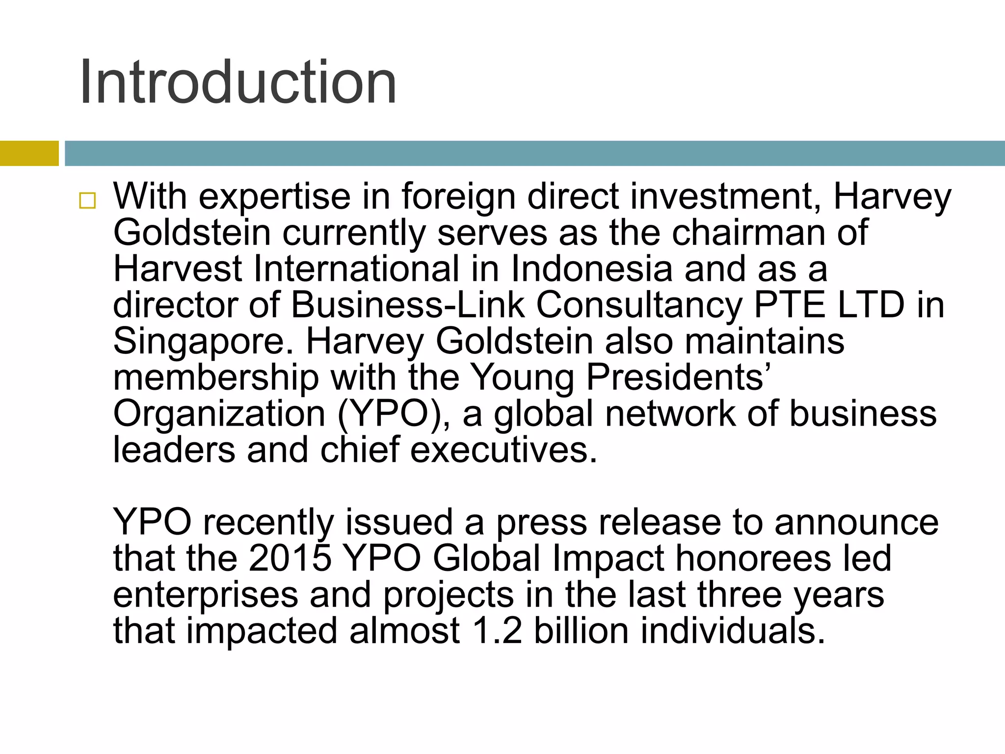 The YPO Global Impact Initiative | PPTX