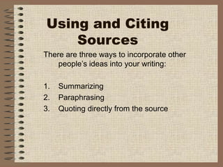 Academic Writing Fundamentals | PPT