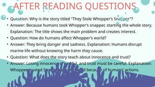 They Stole Whopper’s Snapper --Lit - 1st Form presentation.pptx