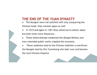 The yuan and ming dynasty | PPT