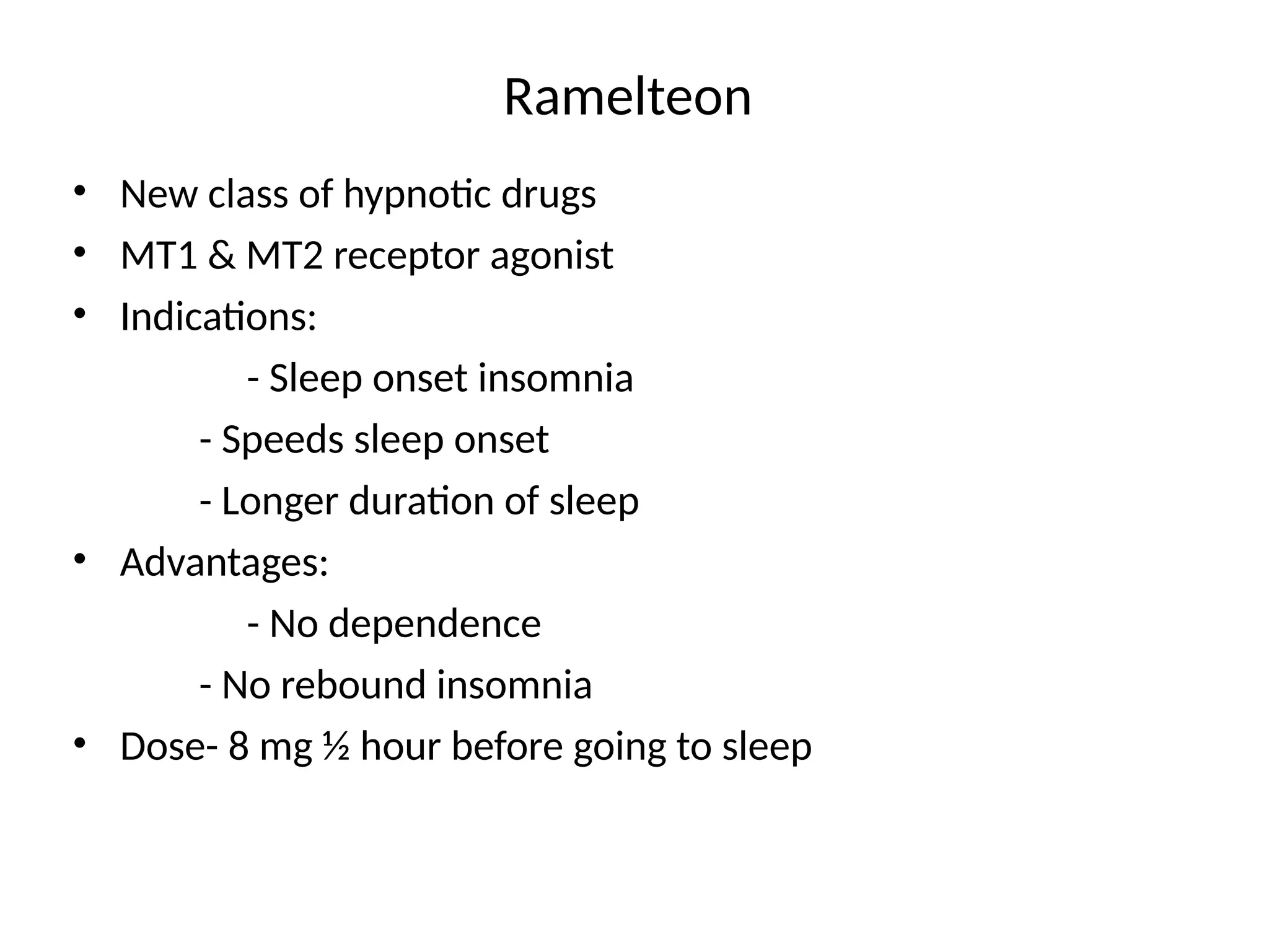 The “ Z ” Compounds or Non-benzodiazepines | PPTX
