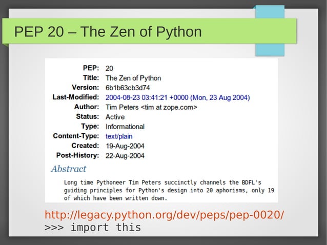 The Zen of Python | PPT