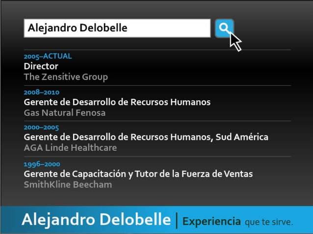 The Zensitive Group Alejandro Delobelle Perfil & Propuesta De Valor