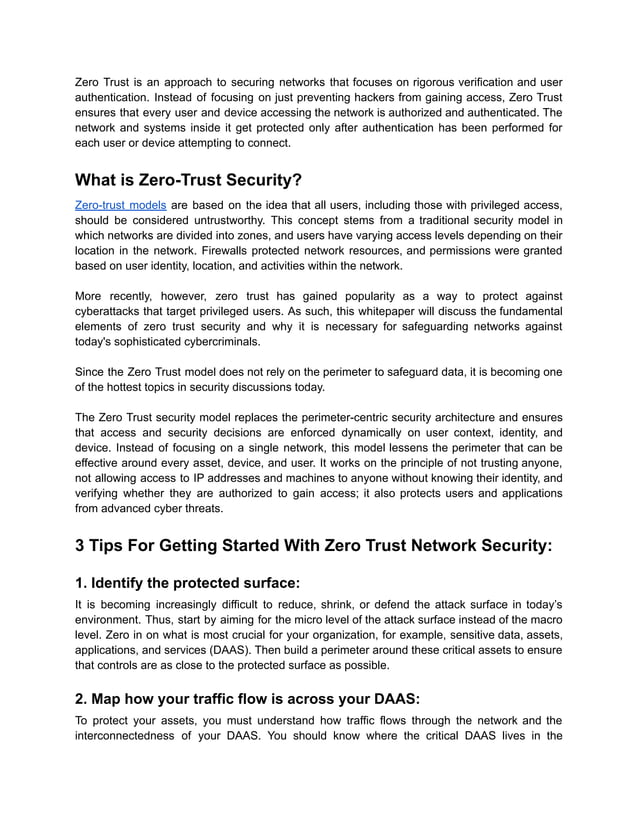 The Zero Trust Security Model for Modern Businesses! | PDF