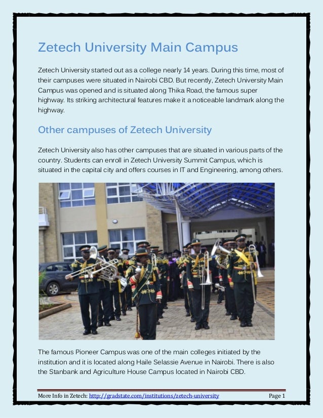 The Zetech University Main Campus