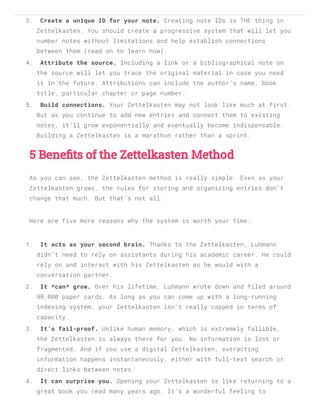The Zettelkasten Method for Distributed Teams | PDF | Science
