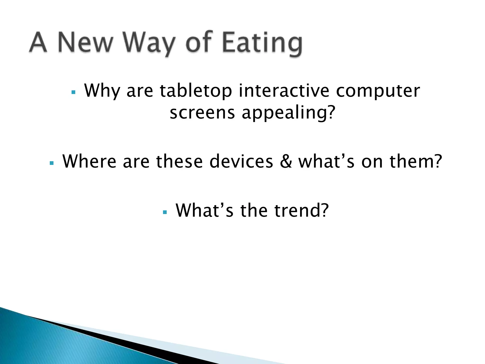 The ziosk powerpoint | PPTX