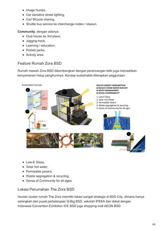 The Zora BSD, Cluster Mewah Baru BSD Diamond Development | PDF