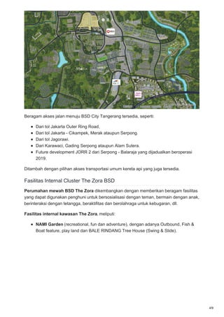 The Zora BSD, Cluster Mewah Baru BSD Diamond Development | PDF