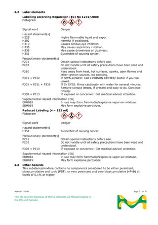 Tetrahydrofuran Hazards