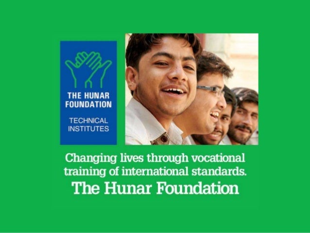 The Hunar Foundation's Presentation 2014