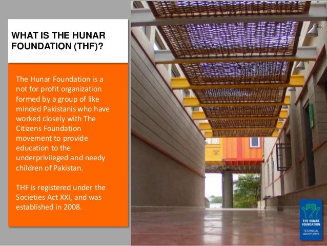 The Hunar Foundation's Presentation 2014