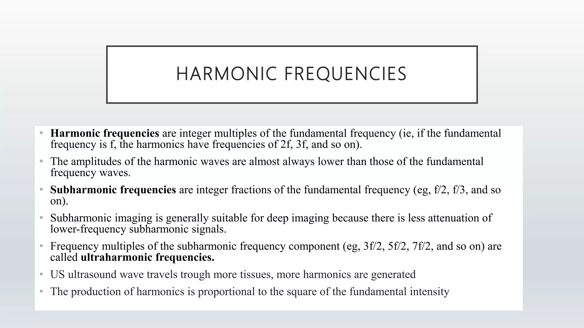 Tissue harmonic imaging | PPTX