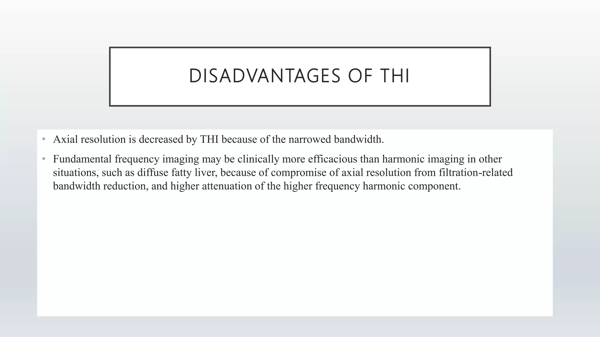 Tissue harmonic imaging | PPTX