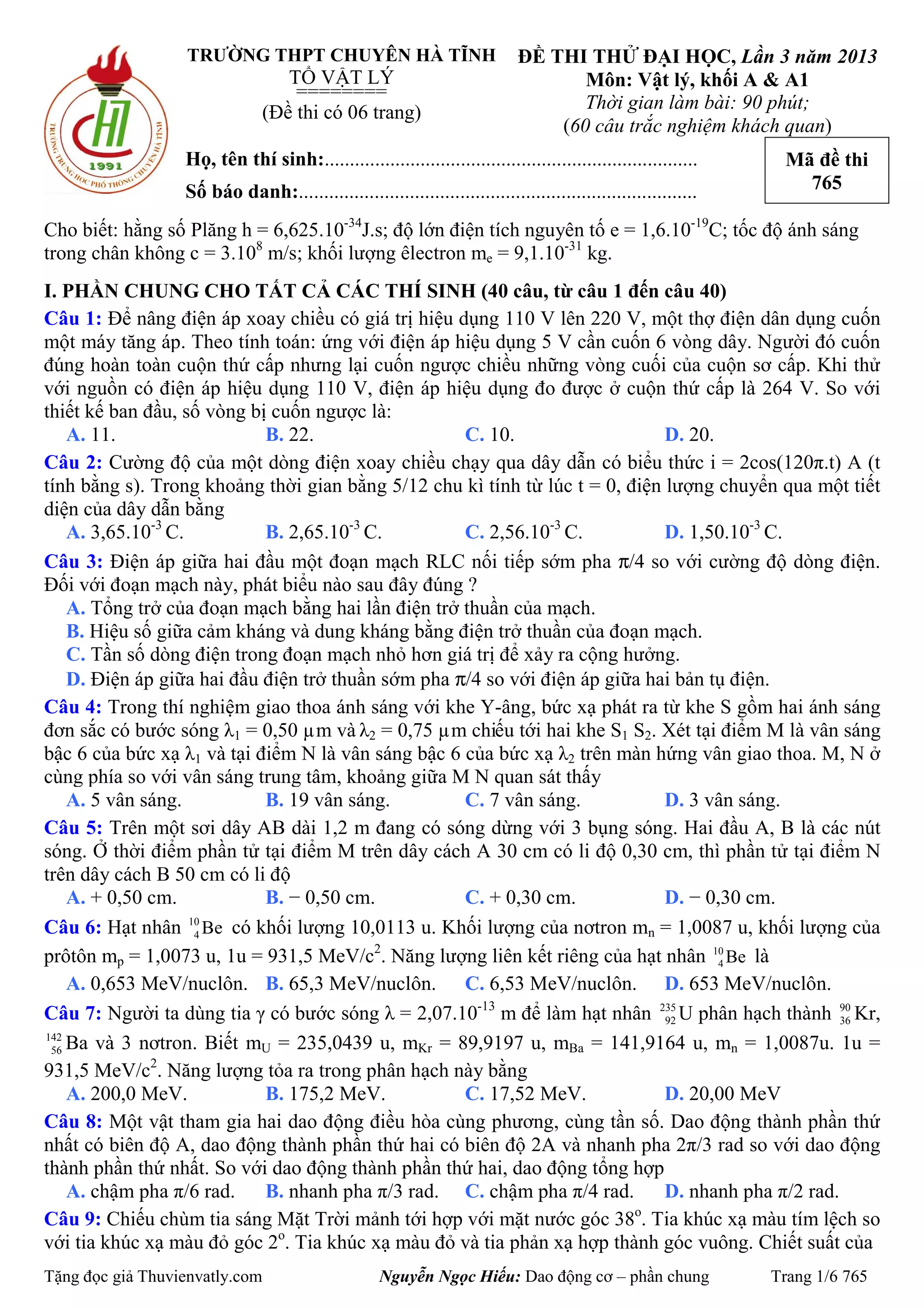 Thi thu-lan-3.thuvienvatly.com.607a4.35777 | PDF