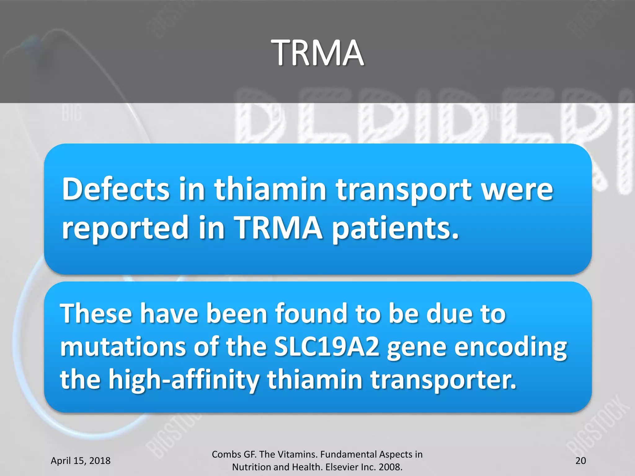 Thiamin deficiency and toxicity | PPSX