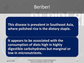 Thiamin deficiency and toxicity | PPSX
