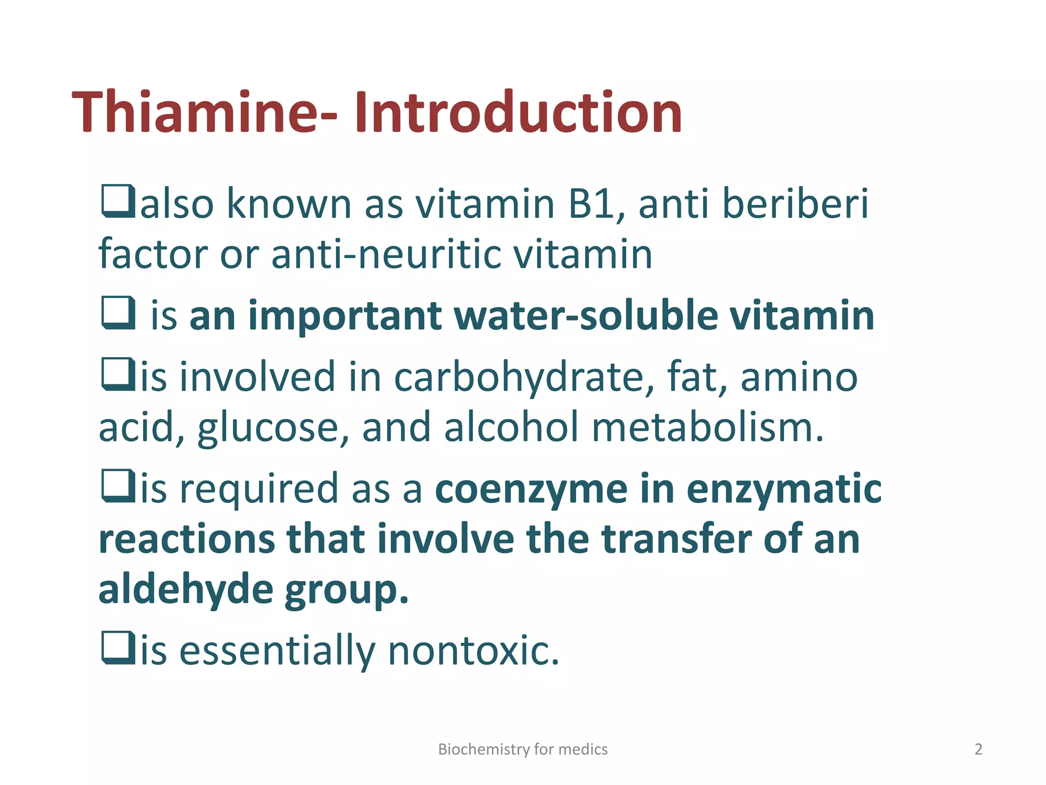Thiamine | PPTX