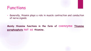 Thiamine | PPTX