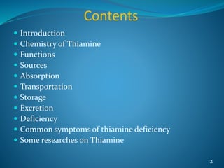 Thiamine | PPTX