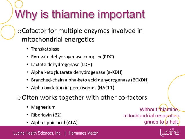 Thiamine Deficiency Disease, Dysautonomia, and High Calorie ...