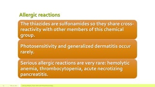 Thiazides | PPSX | Endocrine and Metabolic Diseases | Diseases and ...