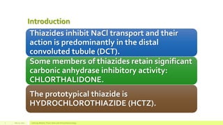 Thiazides | PPSX | Endocrine and Metabolic Diseases | Diseases and ...