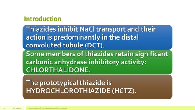 Thiazides | PPSX | Endocrine and Metabolic Diseases | Diseases and ...