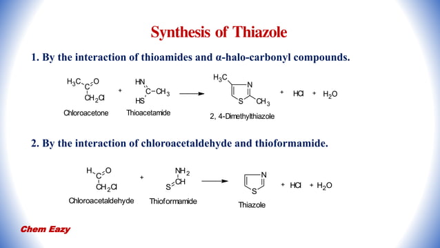 Thiazole - Synthesis of Thiazole - Reactions of Thiazole - Medicinal ...