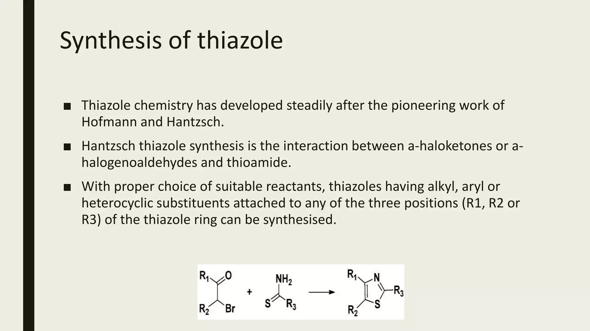 Thiazole and thiazole containing drugs | PPTX