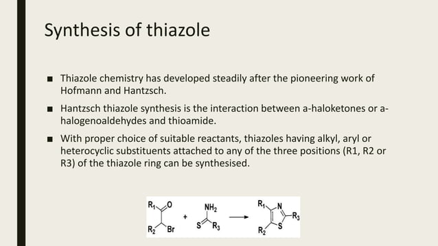 Thiazole and thiazole containing drugs | PPTX