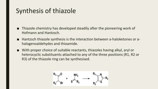 Thiazole and thiazole containing drugs | PPT