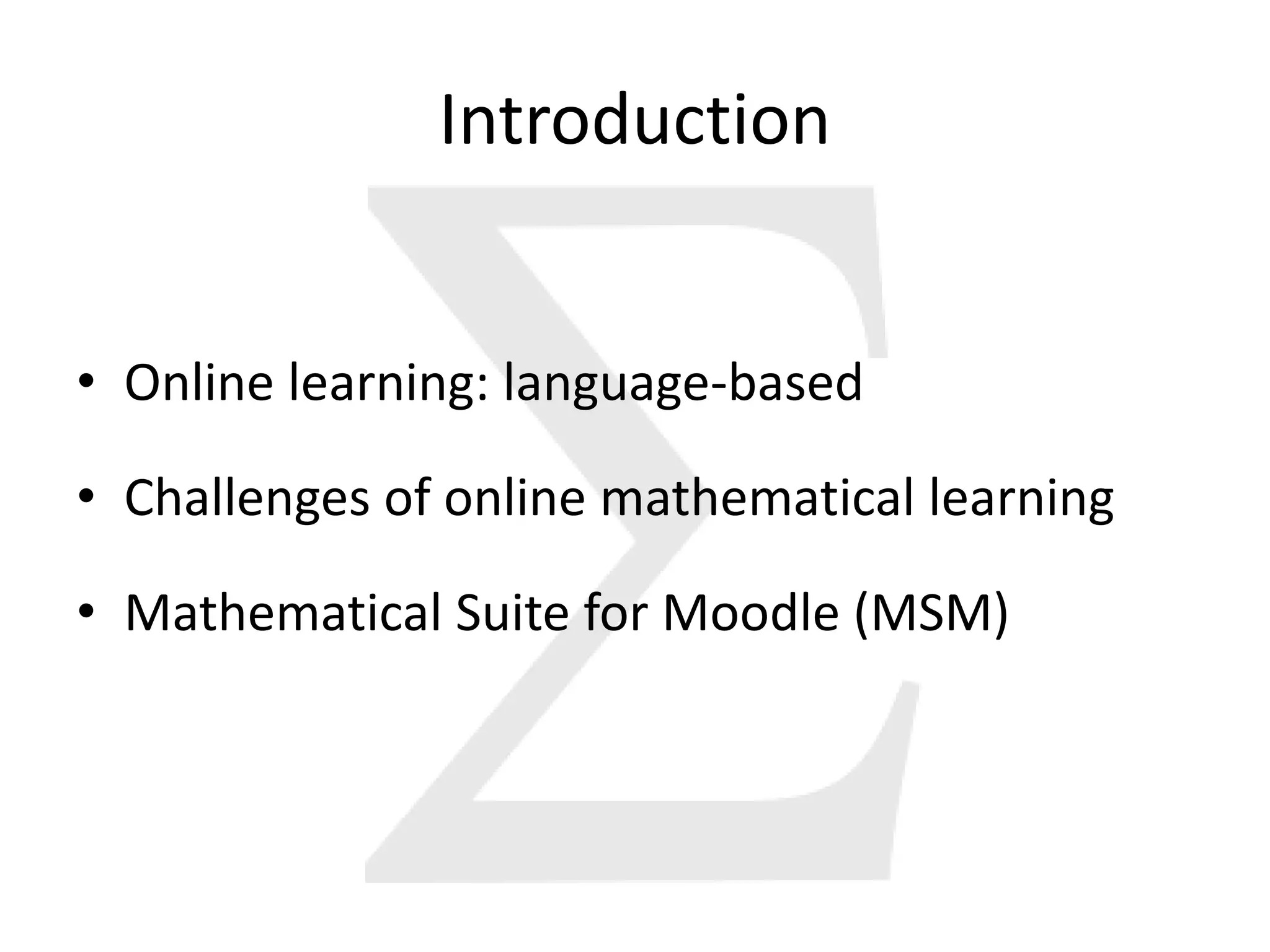 Mathematics in Moodle - Patrick Thibaudeau, Donald Ipperciel | PDF