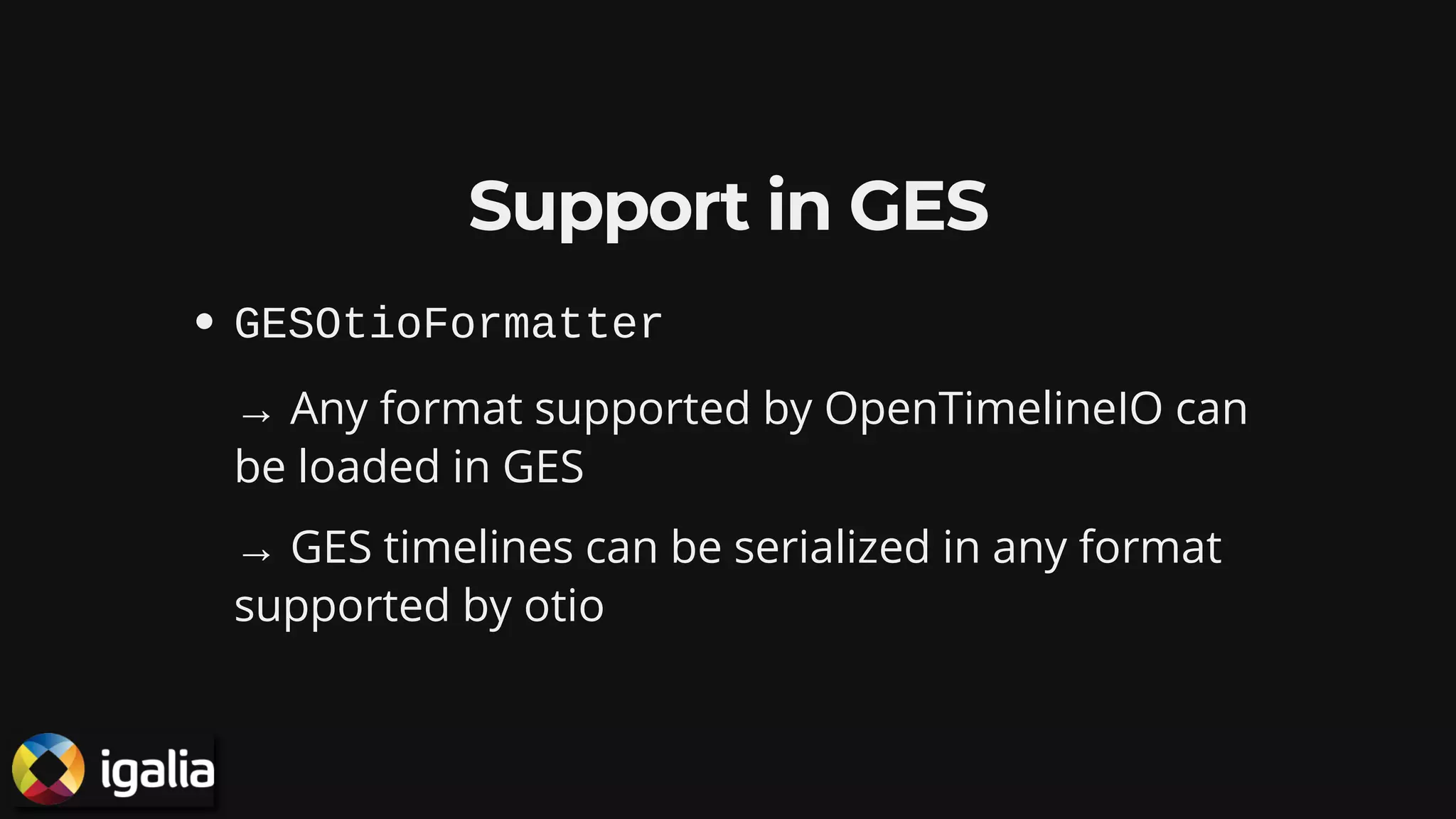 OpenTimelineIO and GStreamer integration (SIGGRAPH 2019) | PPT