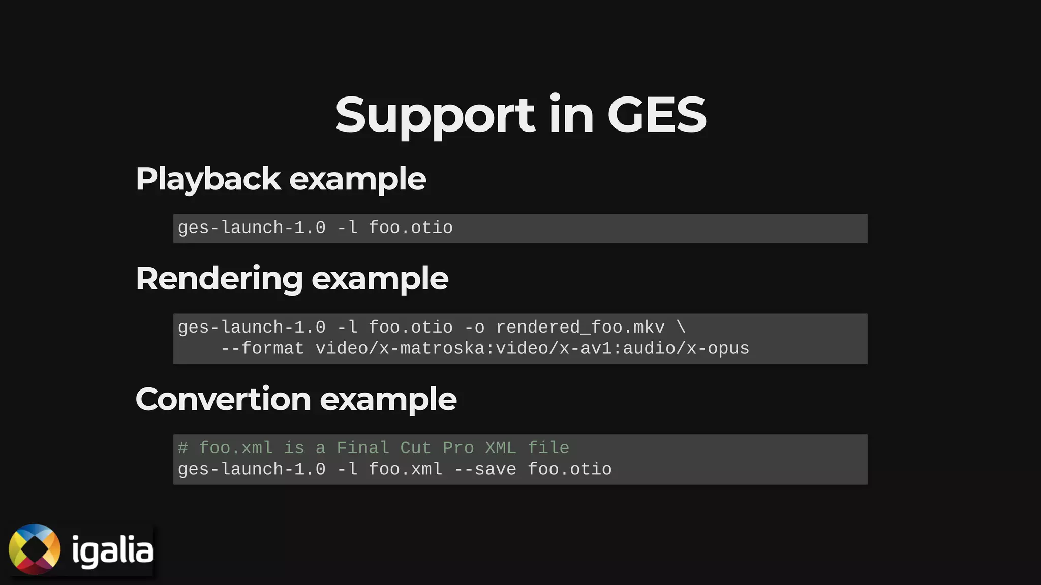 OpenTimelineIO and GStreamer integration (SIGGRAPH 2019) | PPT