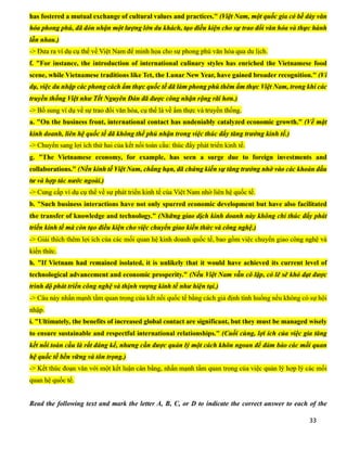 ĐỀ THI CHỌN HSG LỚP 12 THPT, THPT CHUYÊN NĂM HỌC 2024-2025 CÁC TỈNH MÔN TIẾNG ANH (CÓ FILE NGHE ...