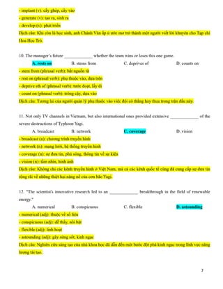 ĐỀ THI CHỌN HSG LỚP 12 THPT, THPT CHUYÊN NĂM HỌC 2024-2025 CÁC TỈNH MÔN TIẾNG ANH (CÓ FILE NGHE ...