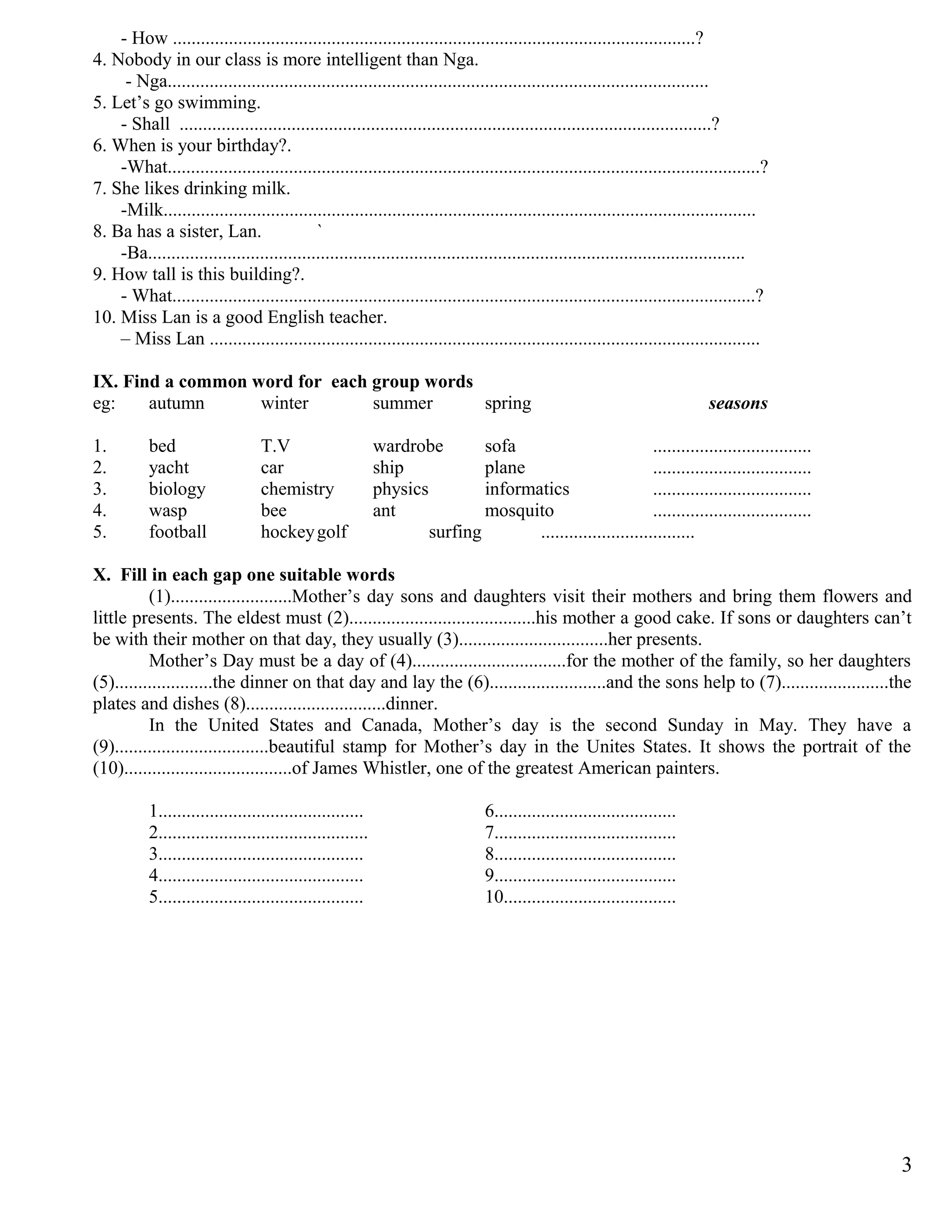 Thi chọn hsg tiếng anh lớp 7 | PDF | Free Download