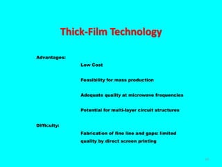 Thick film multilayer microwave circuits for wireless applications | PDF