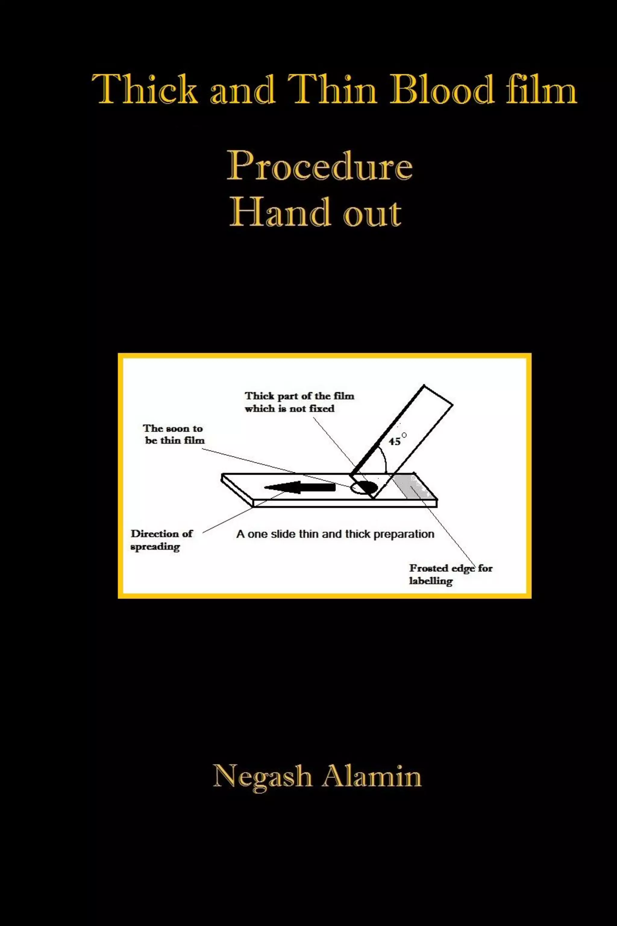 Thick and thin blood smear Procedure | PDF