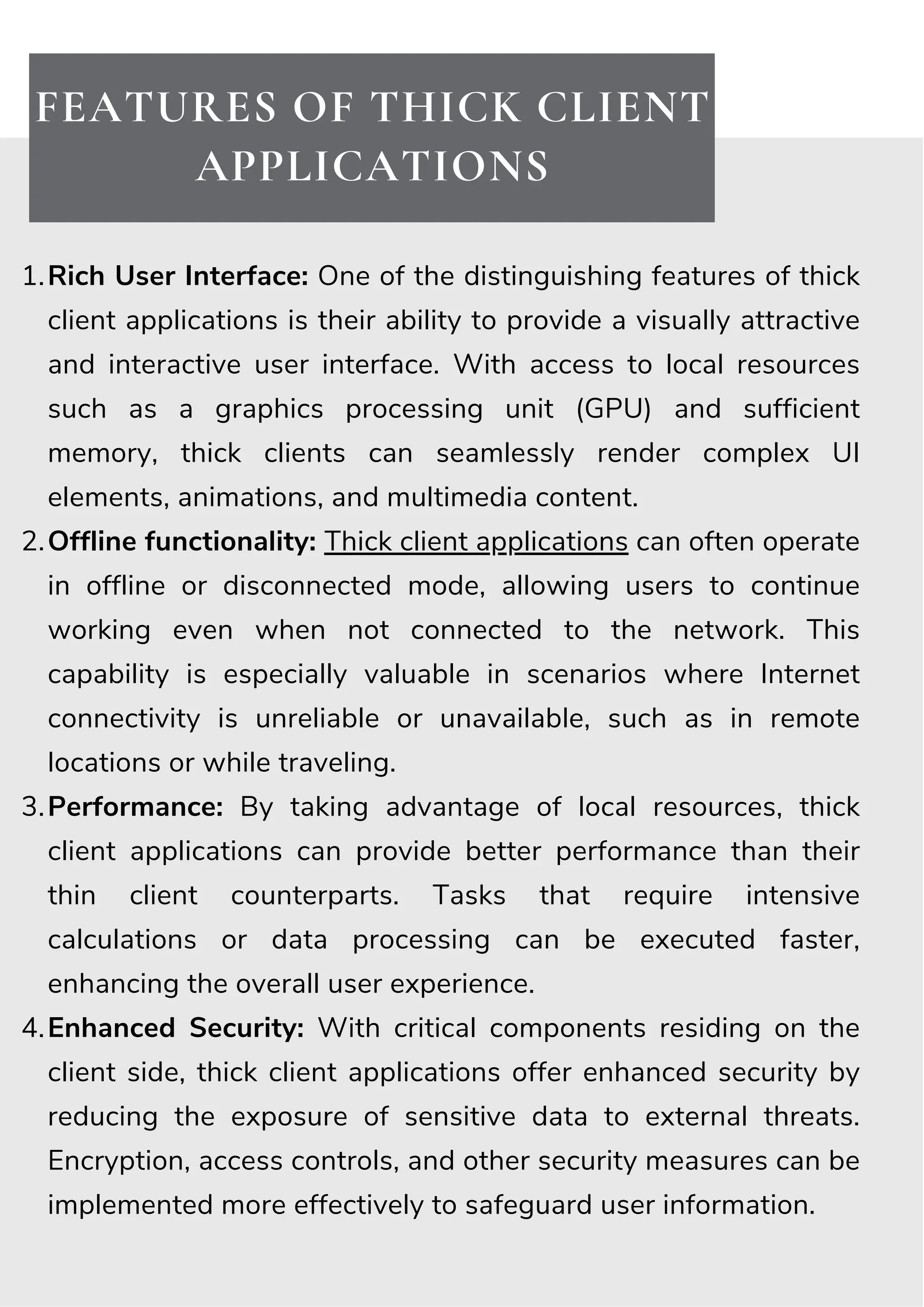Understanding Thick Client Applications: Features, Benefits, and Use ...