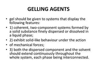 Thickening agents class ppt | PPTX