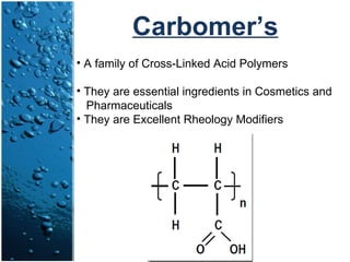 Thickening agents in cosmetics | PPT
