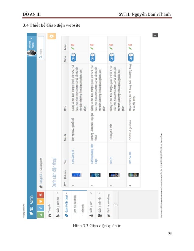 Thiết kế website bán điện thoại di động bằng PHP | PDF