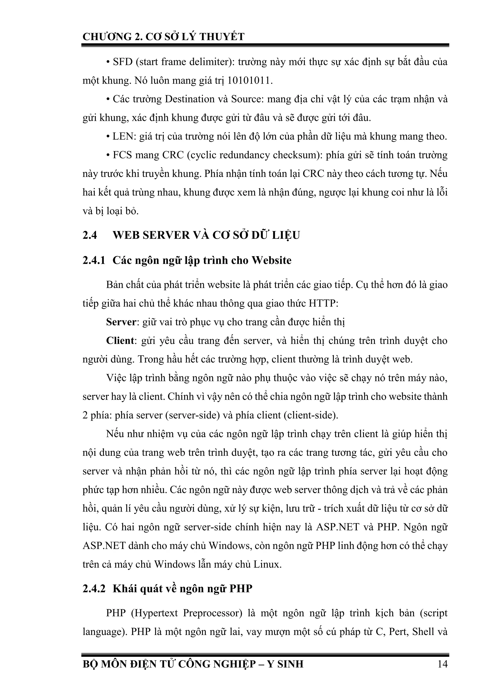 Đề tài: Hệ thống điều khiển và giám sát thiết bị qua Webserver | PDF