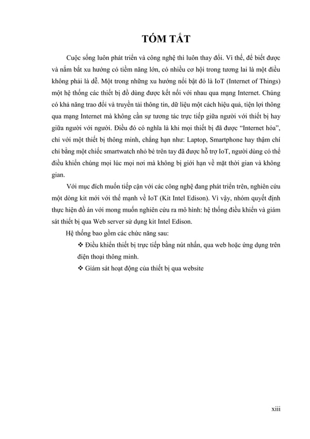 Đề tài: Hệ thống điều khiển và giám sát thiết bị qua Webserver | PDF