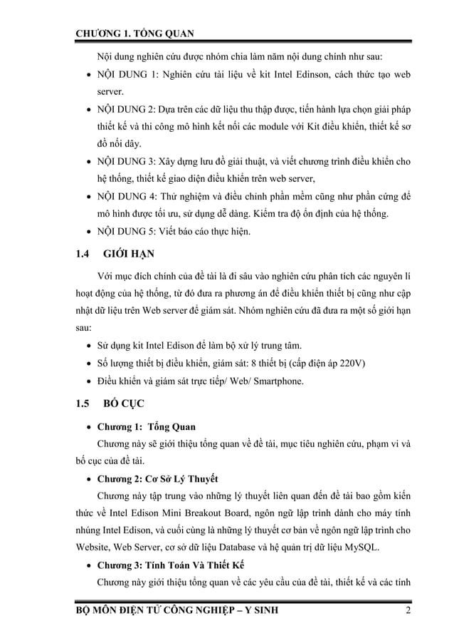 Đề tài: Hệ thống điều khiển và giám sát thiết bị qua Webserver | PDF