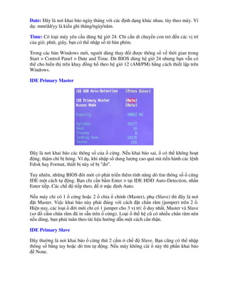 Thiet lap bios | PDF